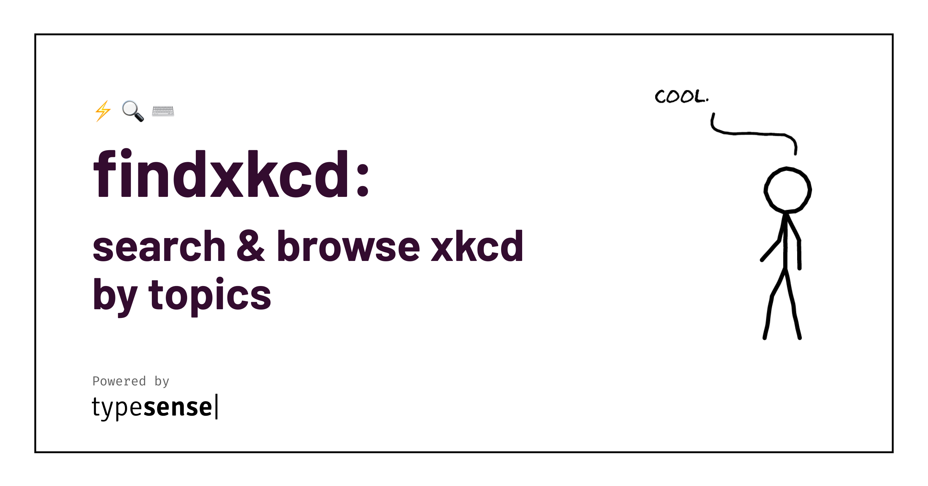 findxkcd: find that perfect xkcd comic by topic